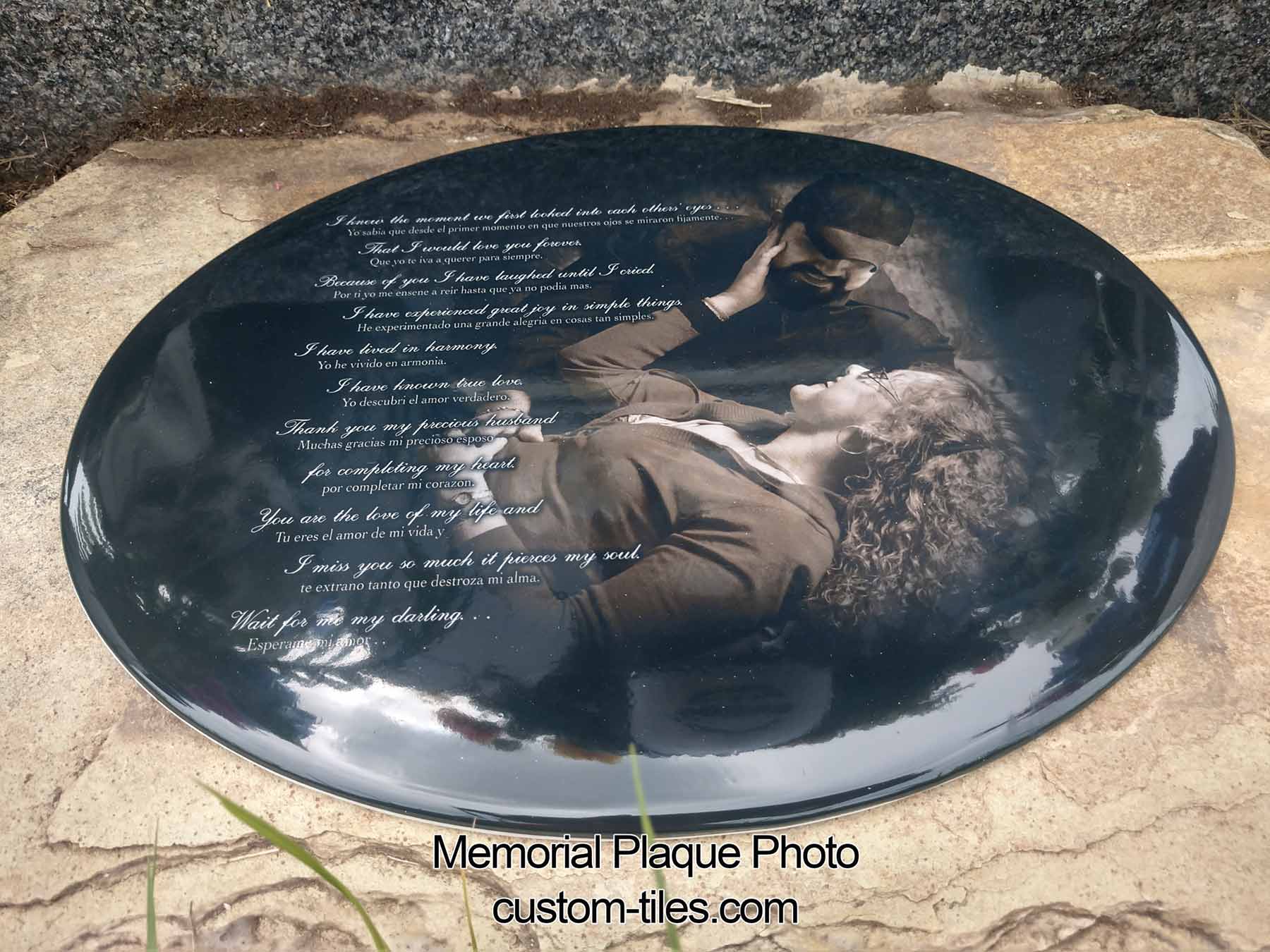 Memorial Photo Plaques : Custom Tiles